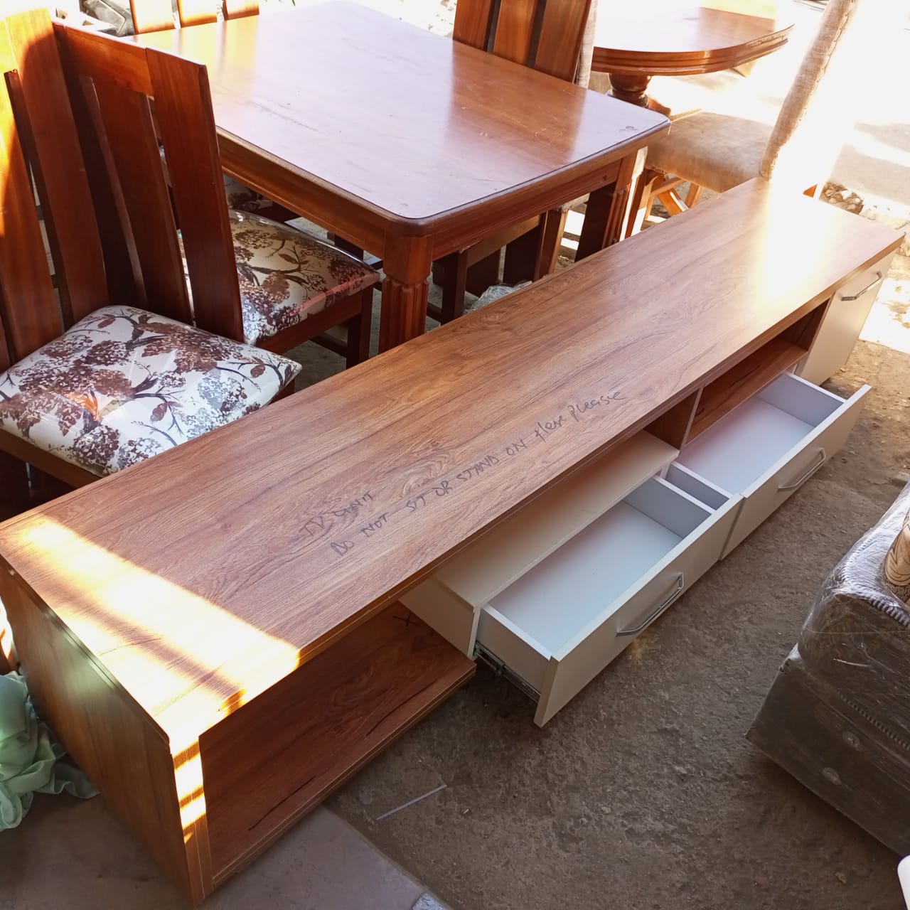 Clean Brown TV Stand | Corido Marketplace