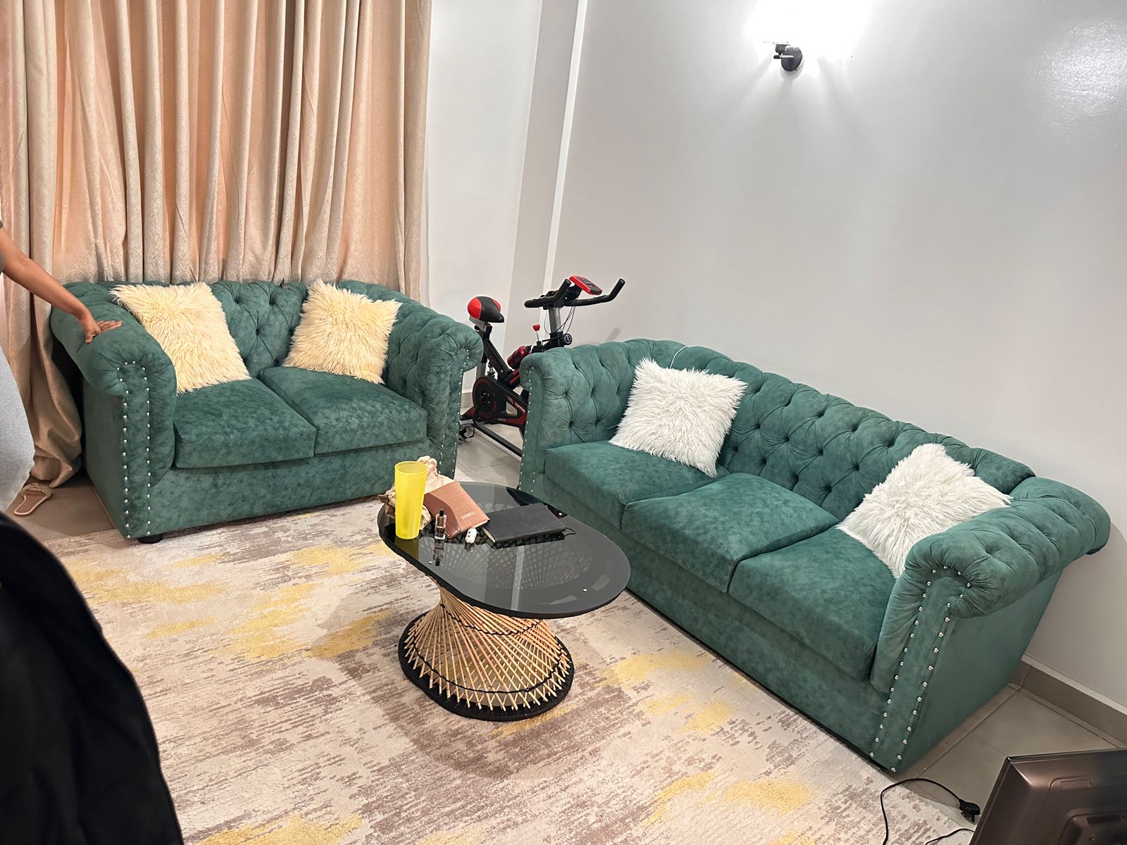 Elegant Teal Green Sofa Set | Corido Marketplace