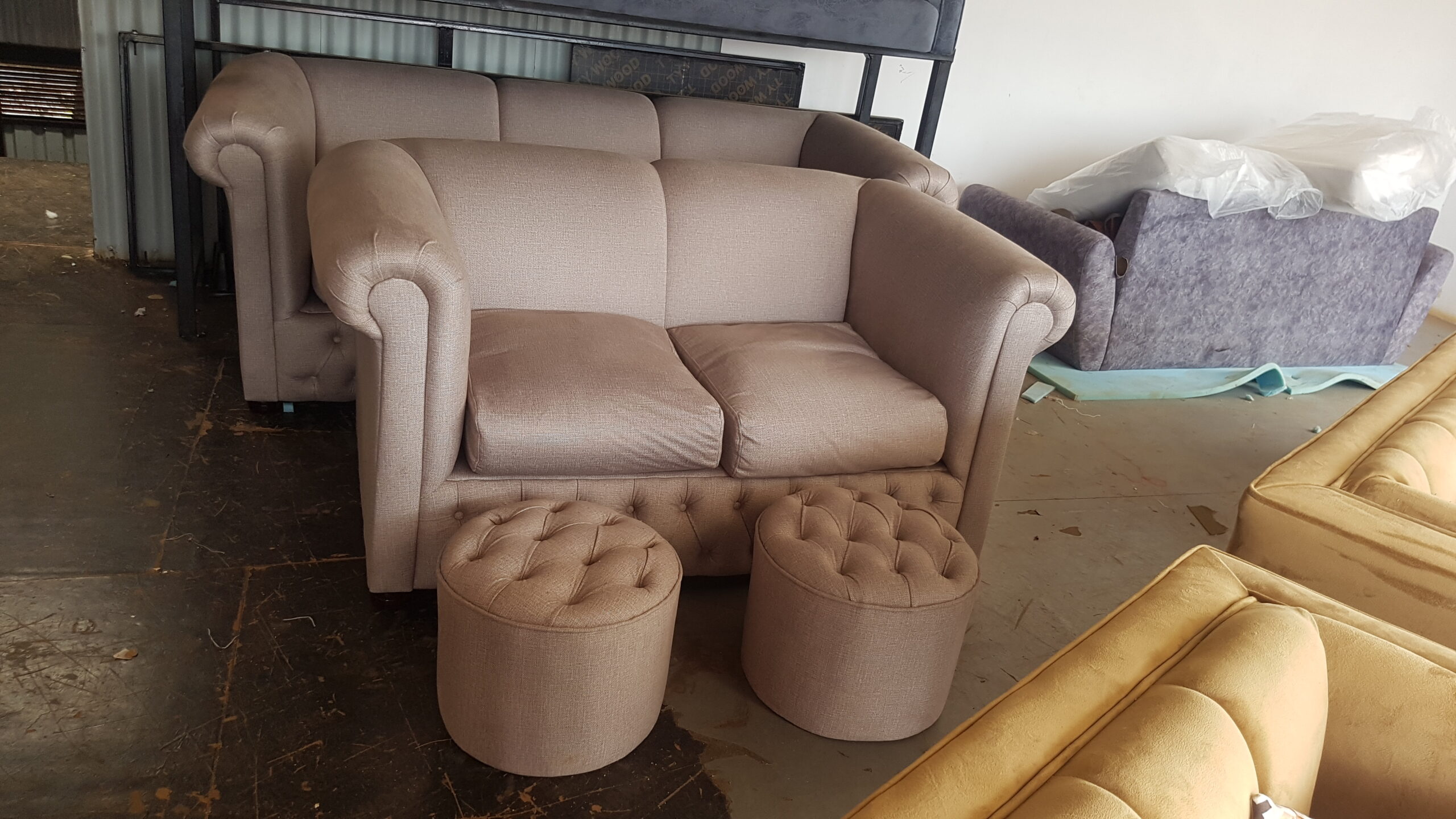 Selling 5 Seater Sofa + 2 Poofs | Corido Marketplace