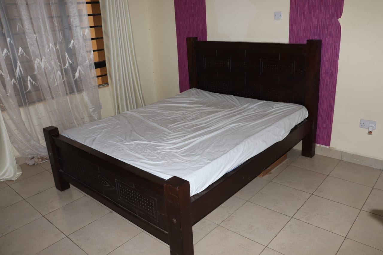 Strong 5 By 6 Wooden Bed With A Comfortable Mattress | Corido Marketplace