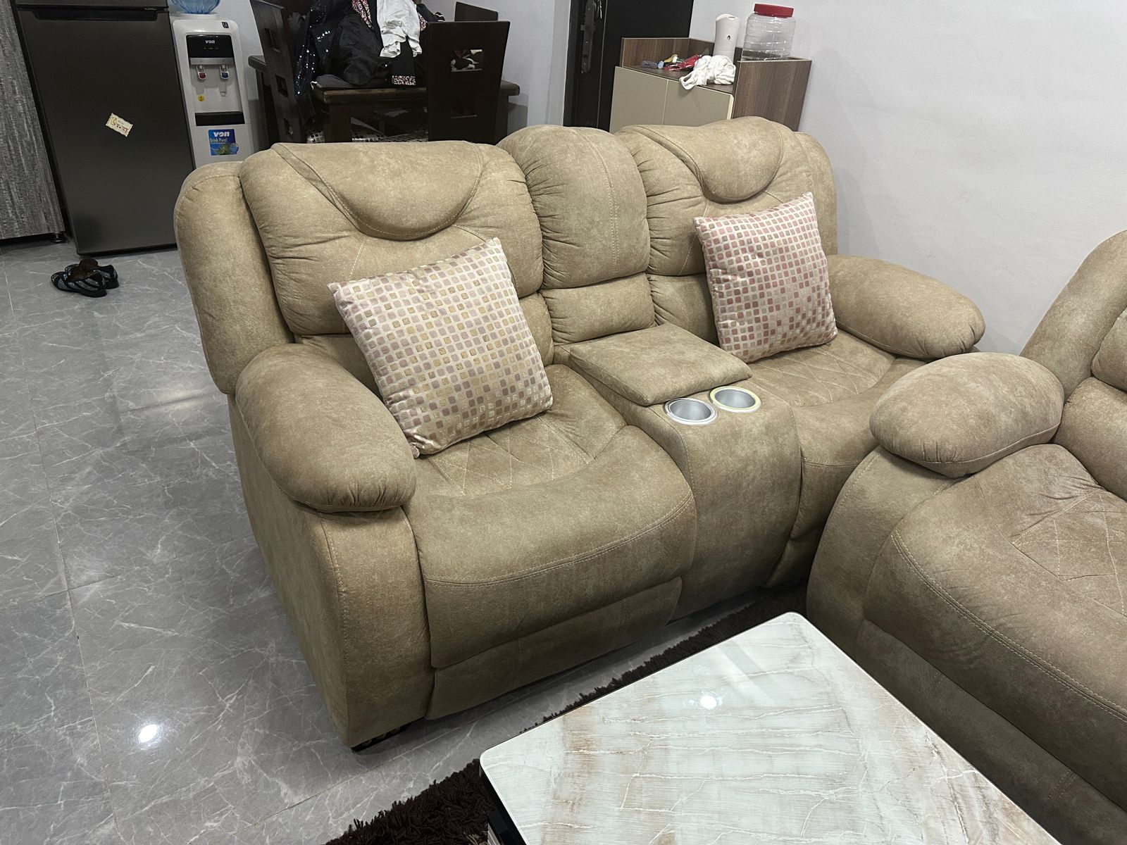 BROWN 5 SEATER SEMI-RECLINER | Corido Marketplace