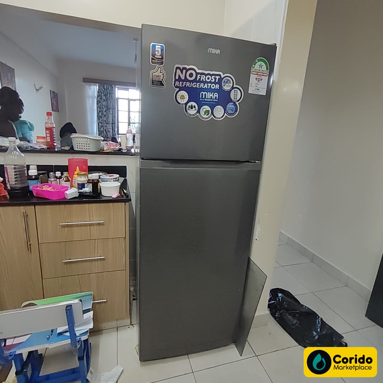 Clean 348L Mika Double Door Fridge On Sale | Corido Marketplace