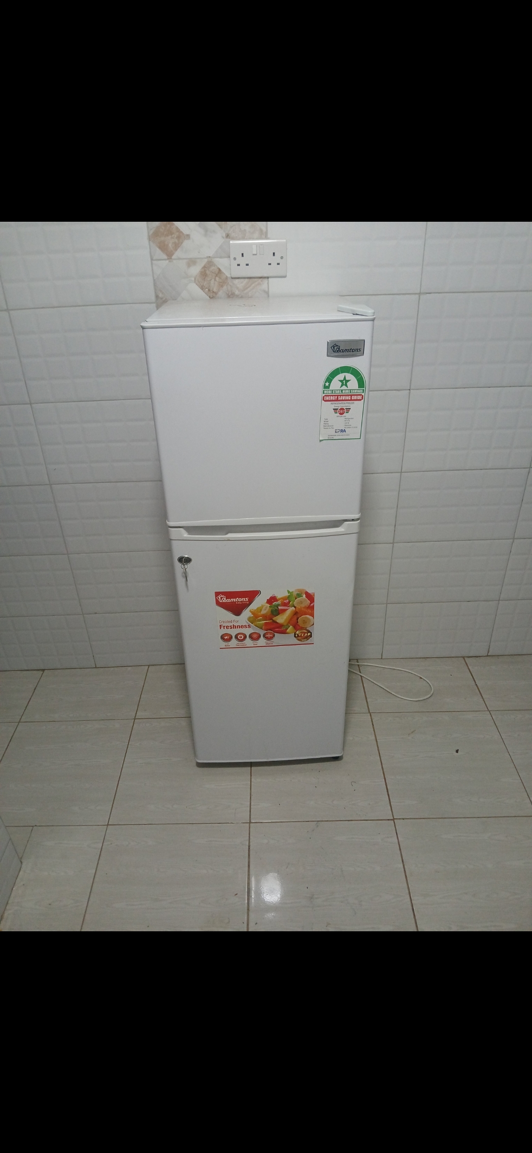 128L Ramtons Fridge 2 Door Direct Cool White | Corido Marketplace