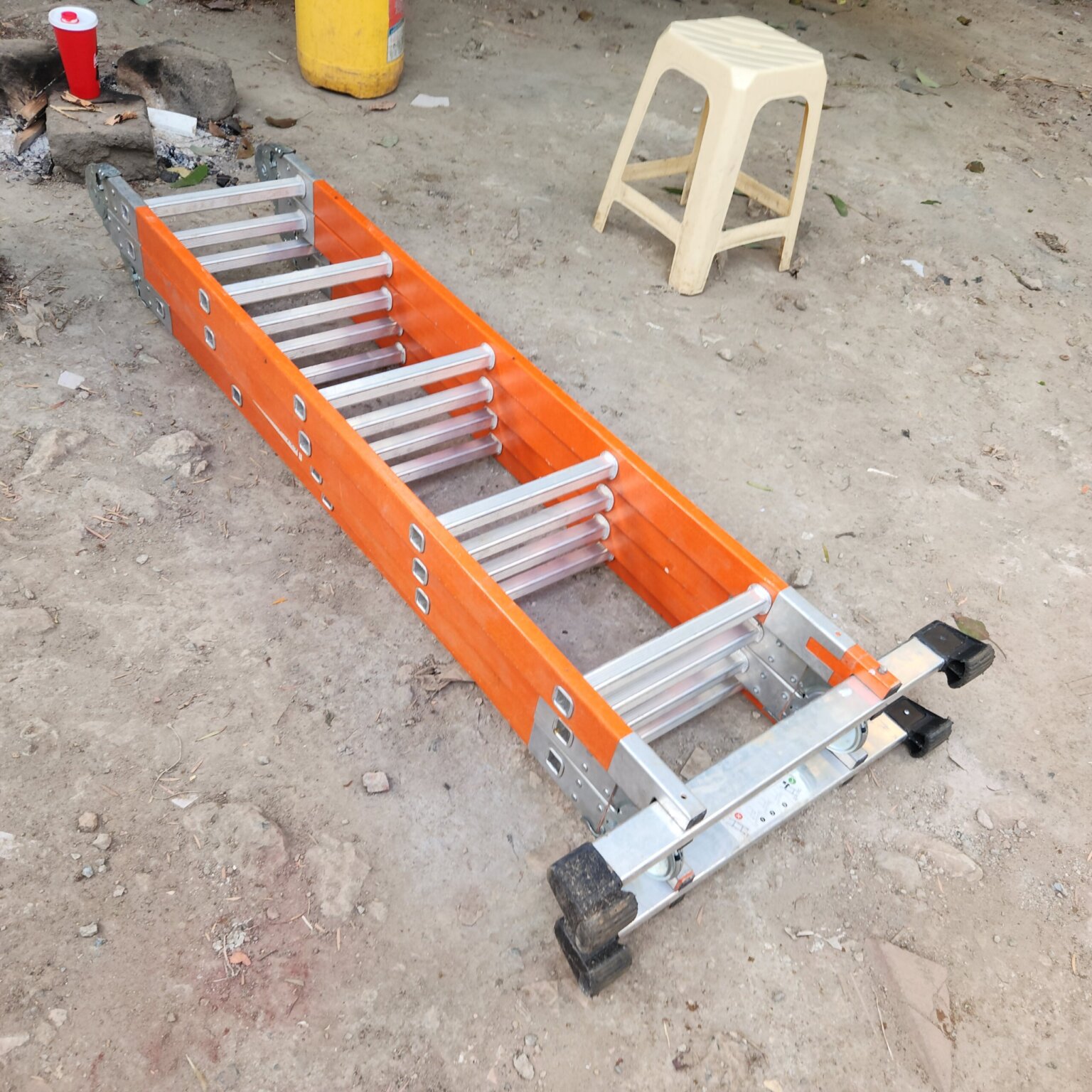 Foldable Multipurpose Ladder (Orange Edition) | Corido Marketplace