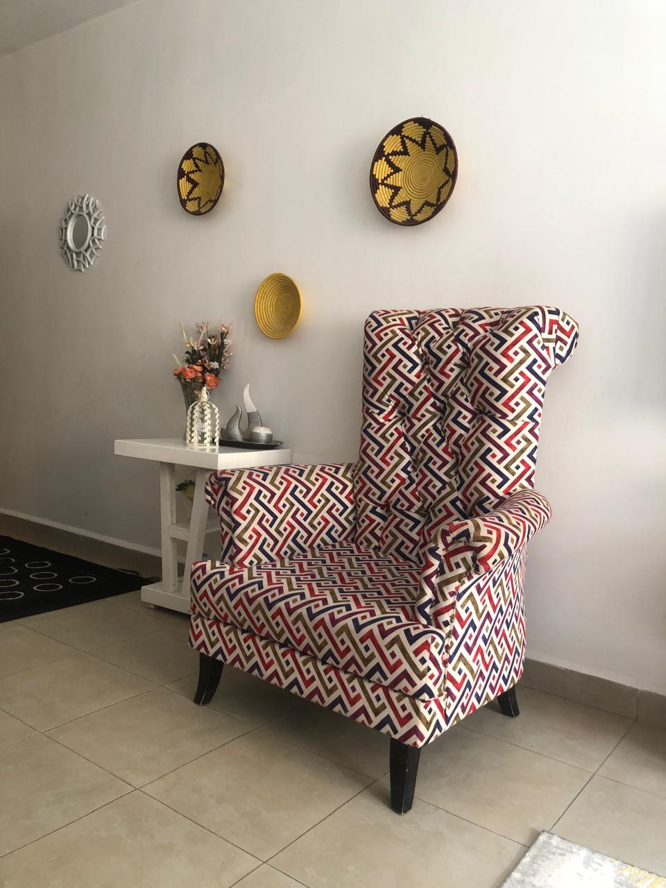 Geometric Accent Chair | Corido Marketplace